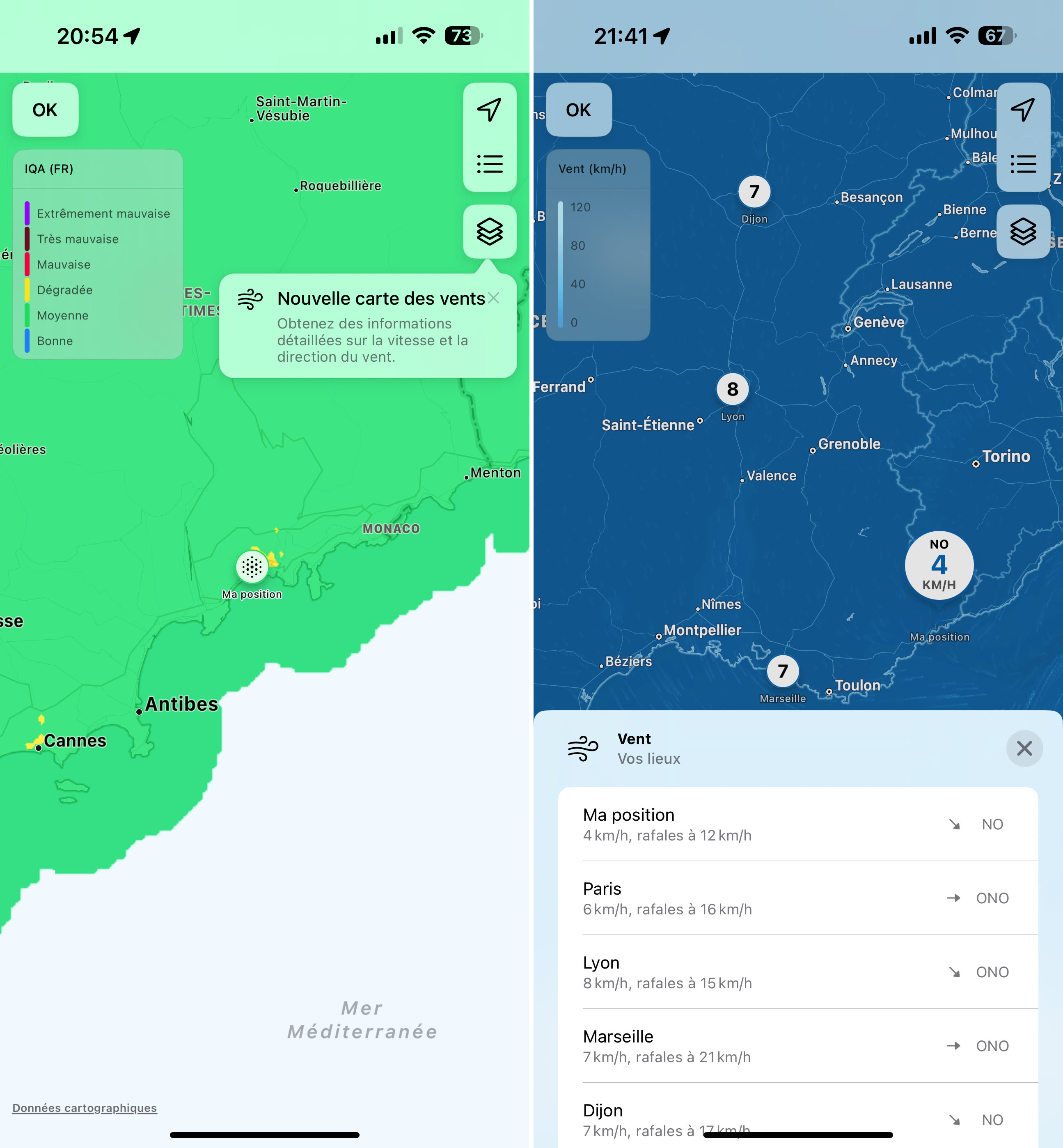 iOS 17 : une nouvelle carte des vents dans Météo - iGeneration
