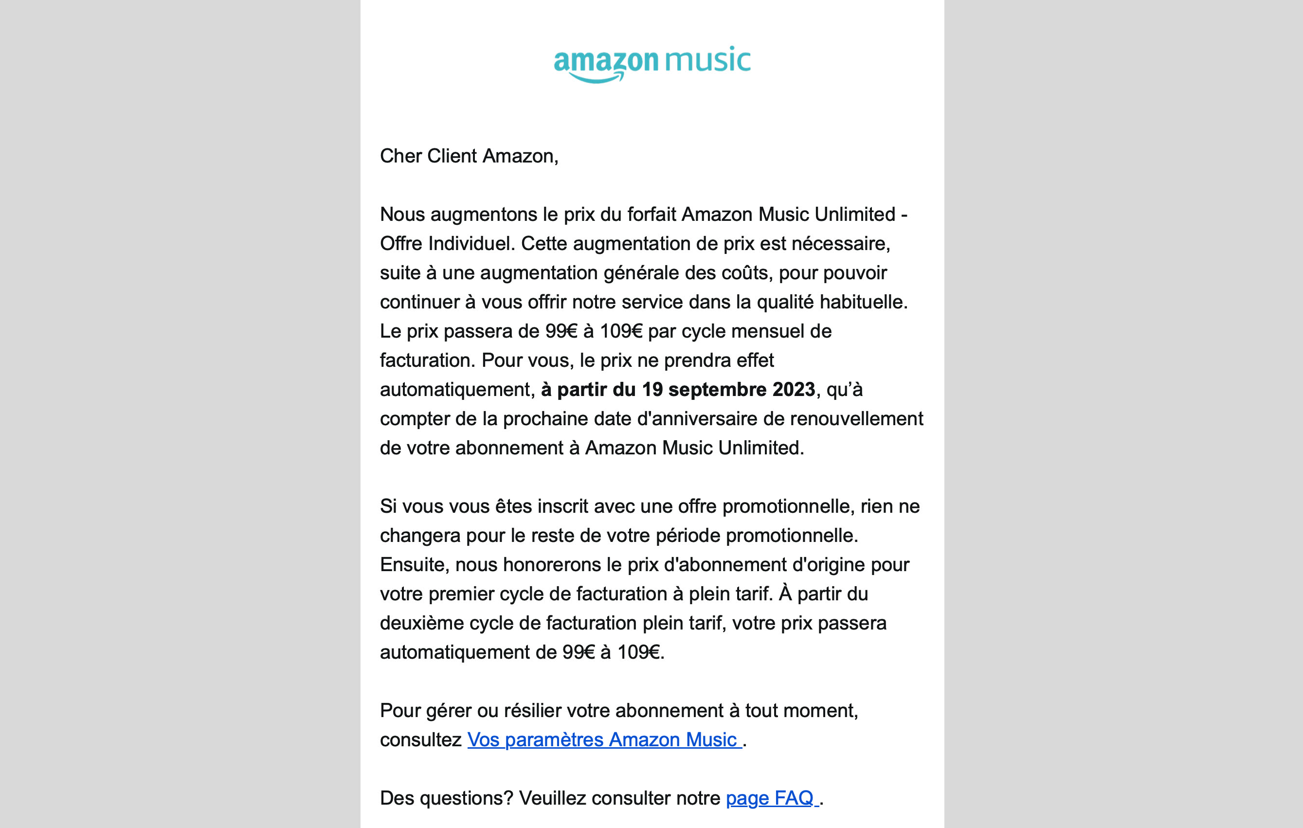 Amazon augmente aussi les prix d’Amazon Music Unlimited pour les abonnés Prime - iGeneration