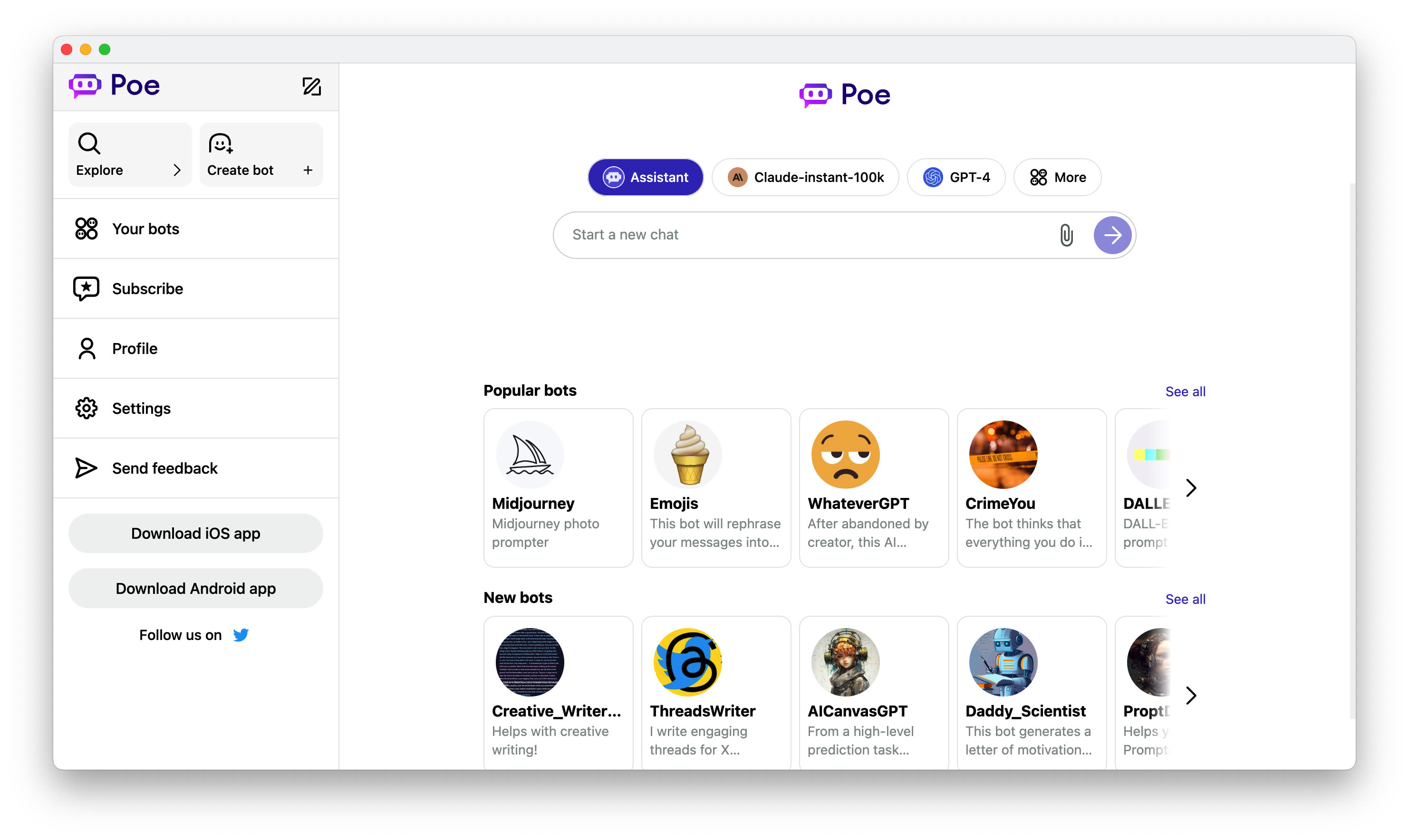 La plateforme multi-chatbots Poe a désormais une app native pour macOS ...