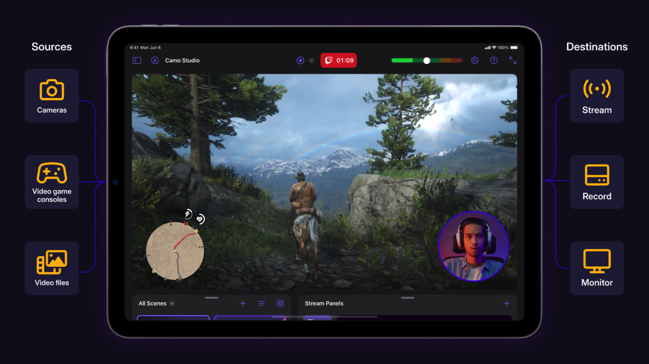 Camo Studio : une app de streaming vidéo pour iPad qui veut être une ...