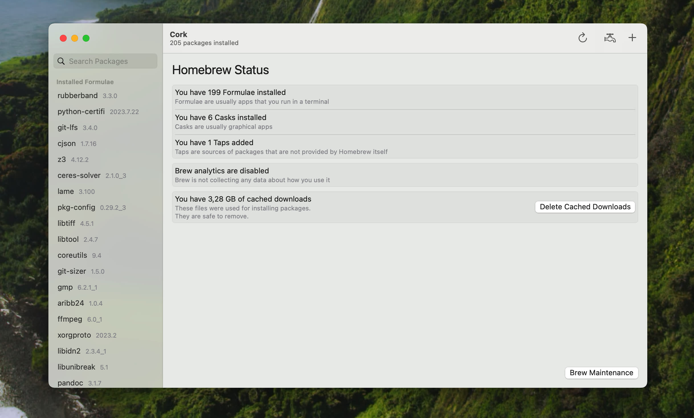 Cork propose son interface graphique pour utiliser le gestionnaire de ...