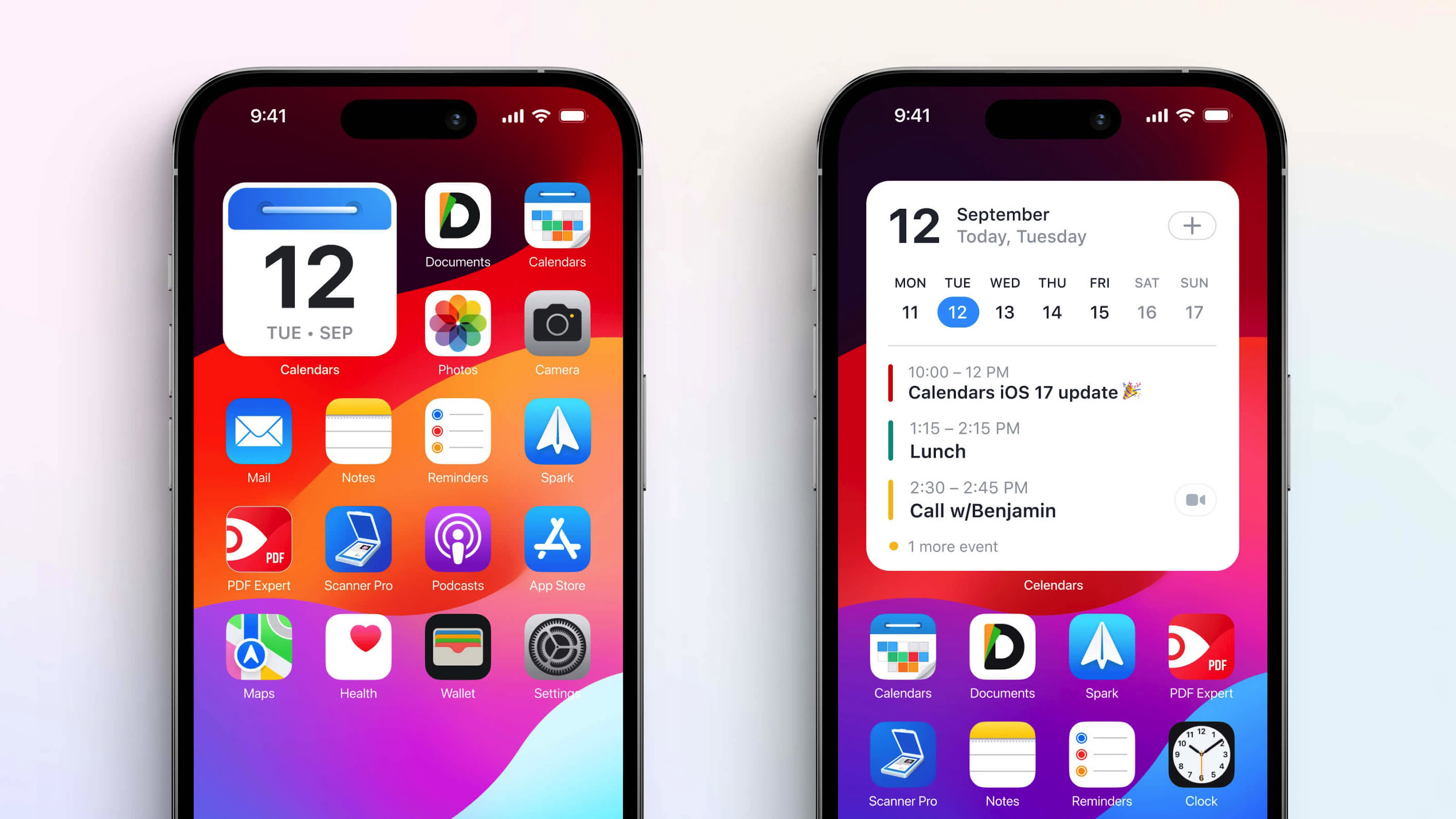 iOS 17 : Spark, Calendars, PDF Expert… font le plein de widgets plus ...