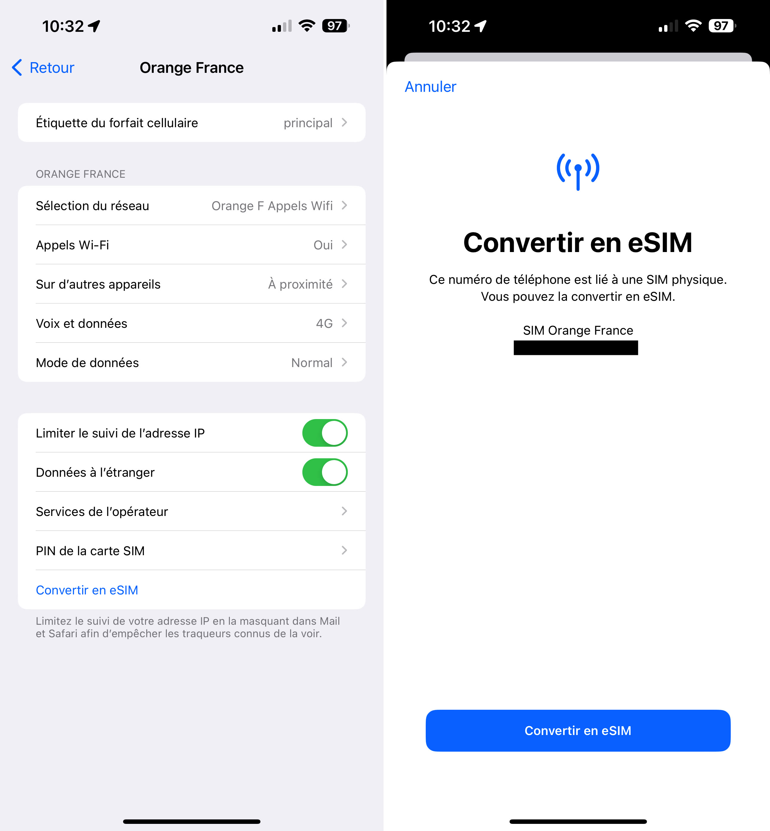 Orange : un nouveau raccourci pour convertir sa carte SIM en eSIM directement depuis les ...