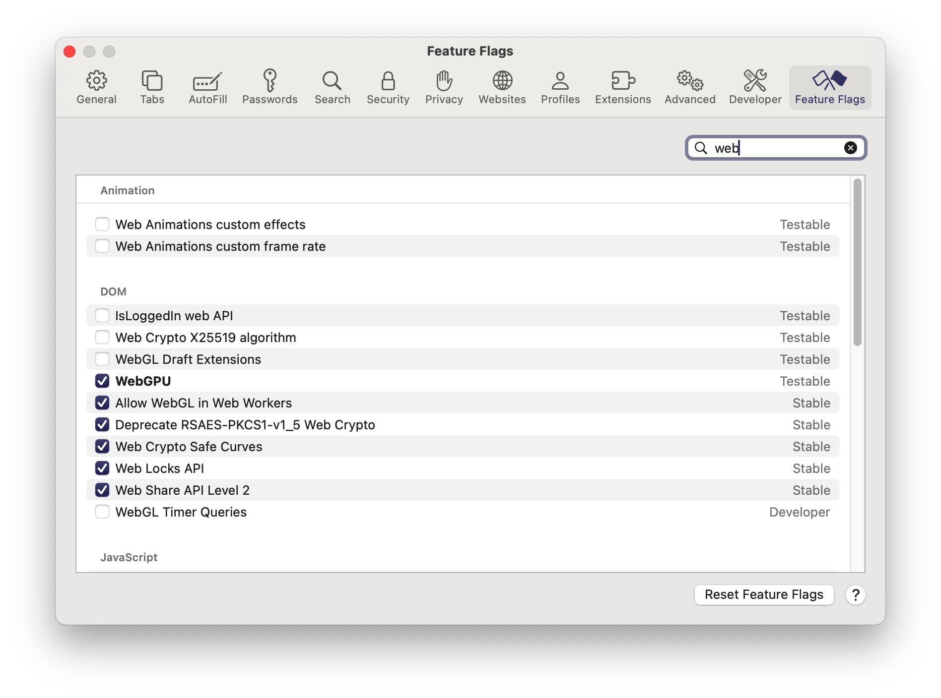 WebGPU fonctionne avec Safari Technology Preview 185 - MacGeneration