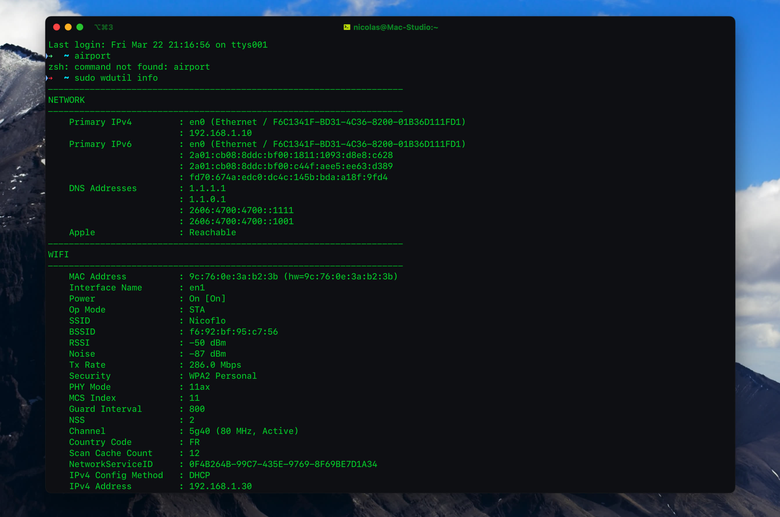 macOS 14.4 supprime la commande airport dans le terminal - MacGeneration