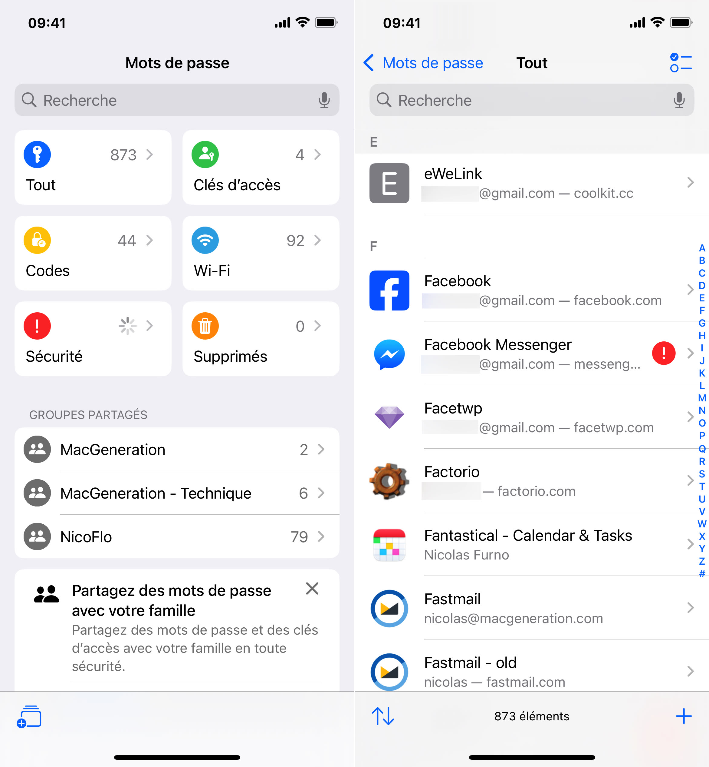 Prise en main de Mots de passe, le gestionnaire de mots de passe enfin ...