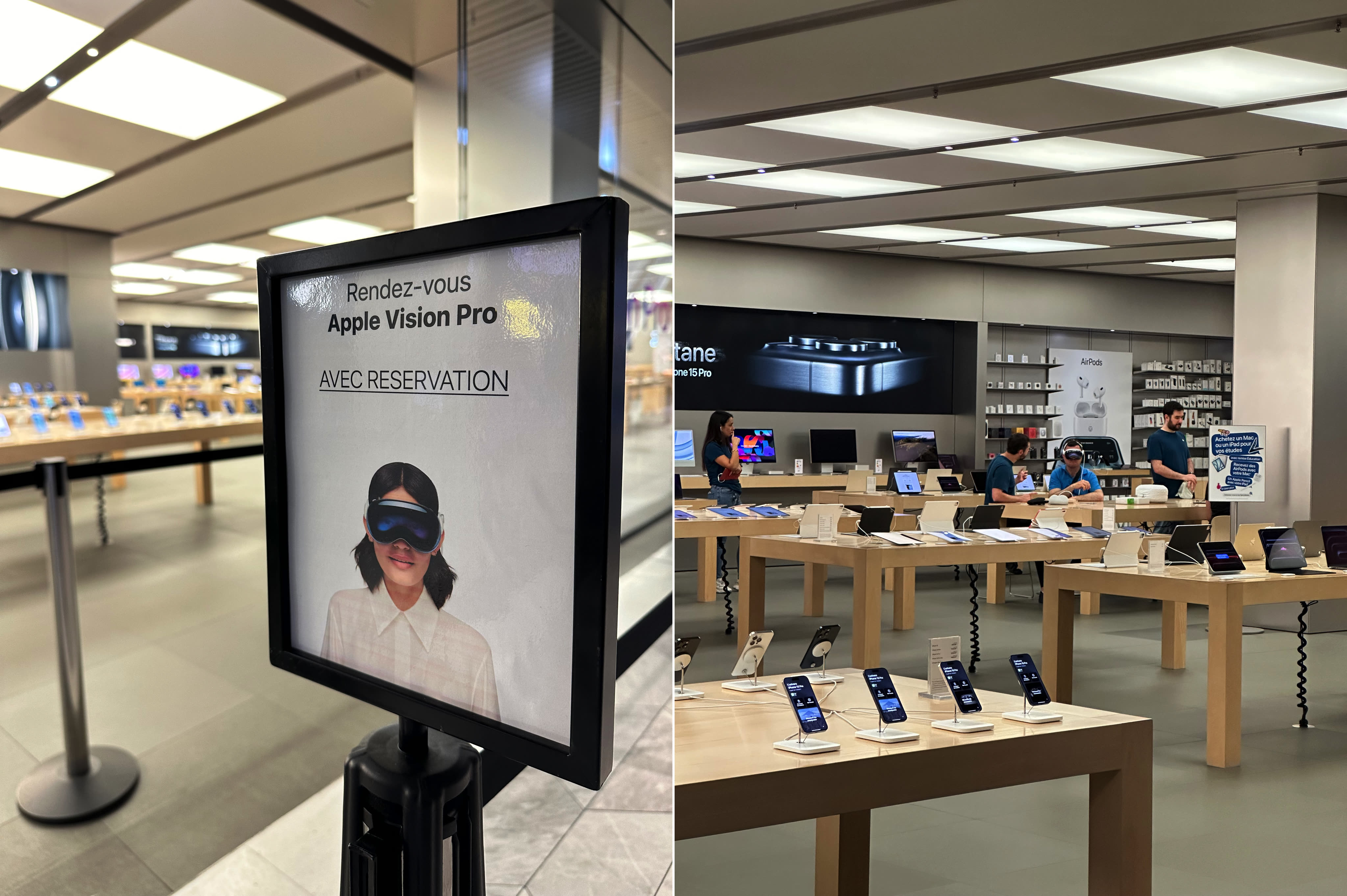 Les Apple Store français accueillent le Vision Pro - WatchGeneration