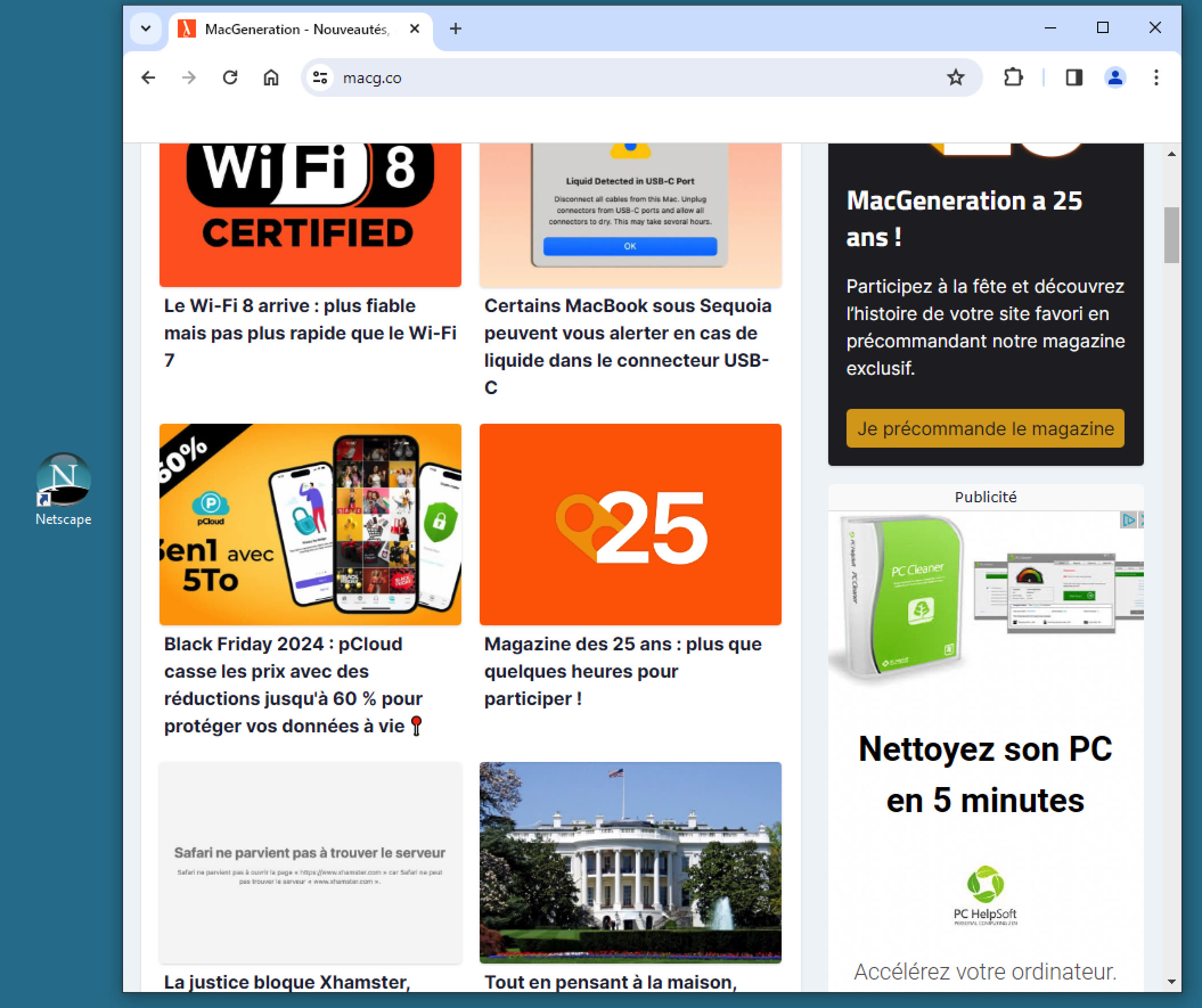 Netscape revient, mais uniquement sous Windows et avec une base Chromium - MacGeneration