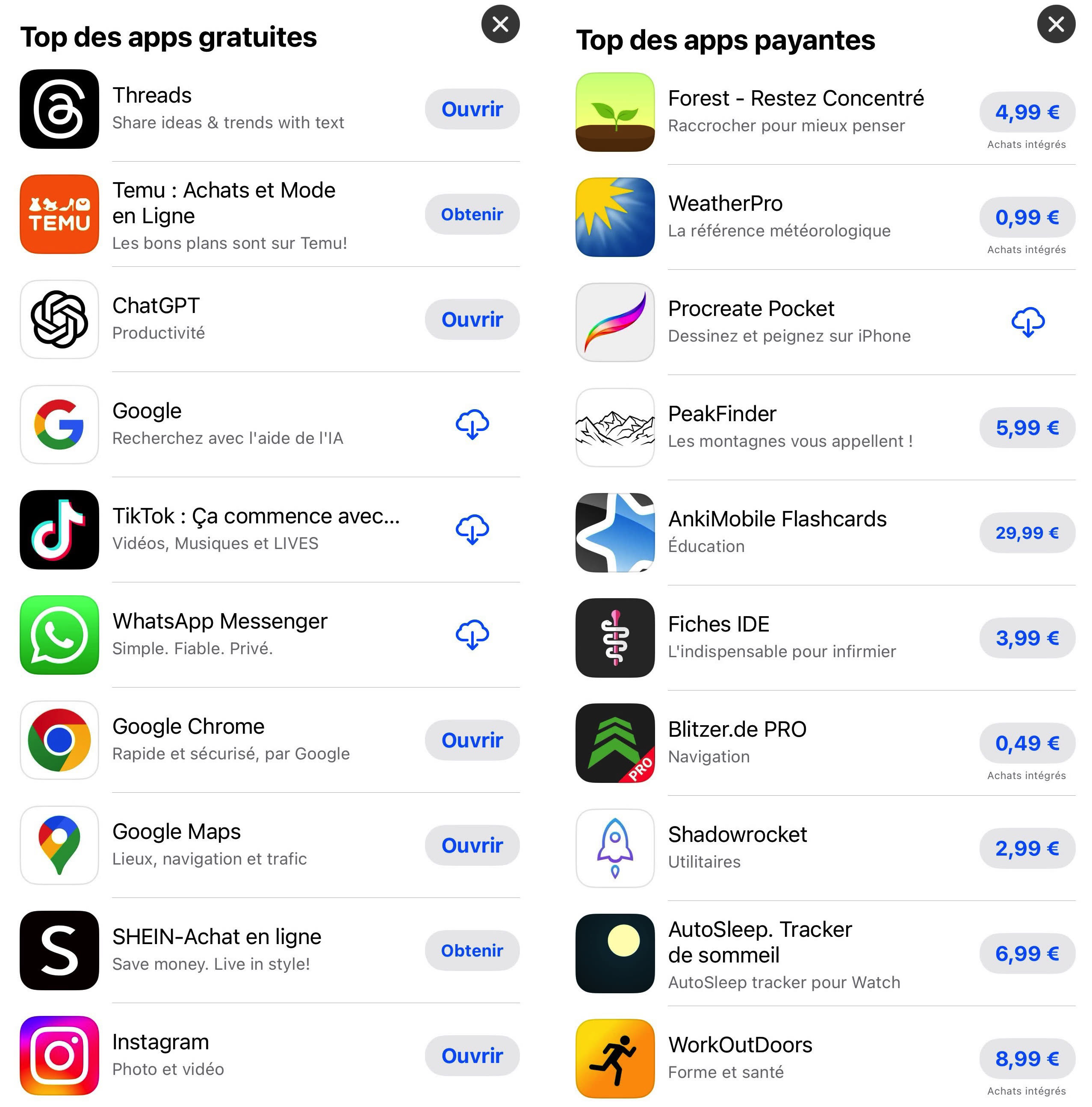 App Store : Apple dévoile les apps les plus téléchargées en 2024 ...