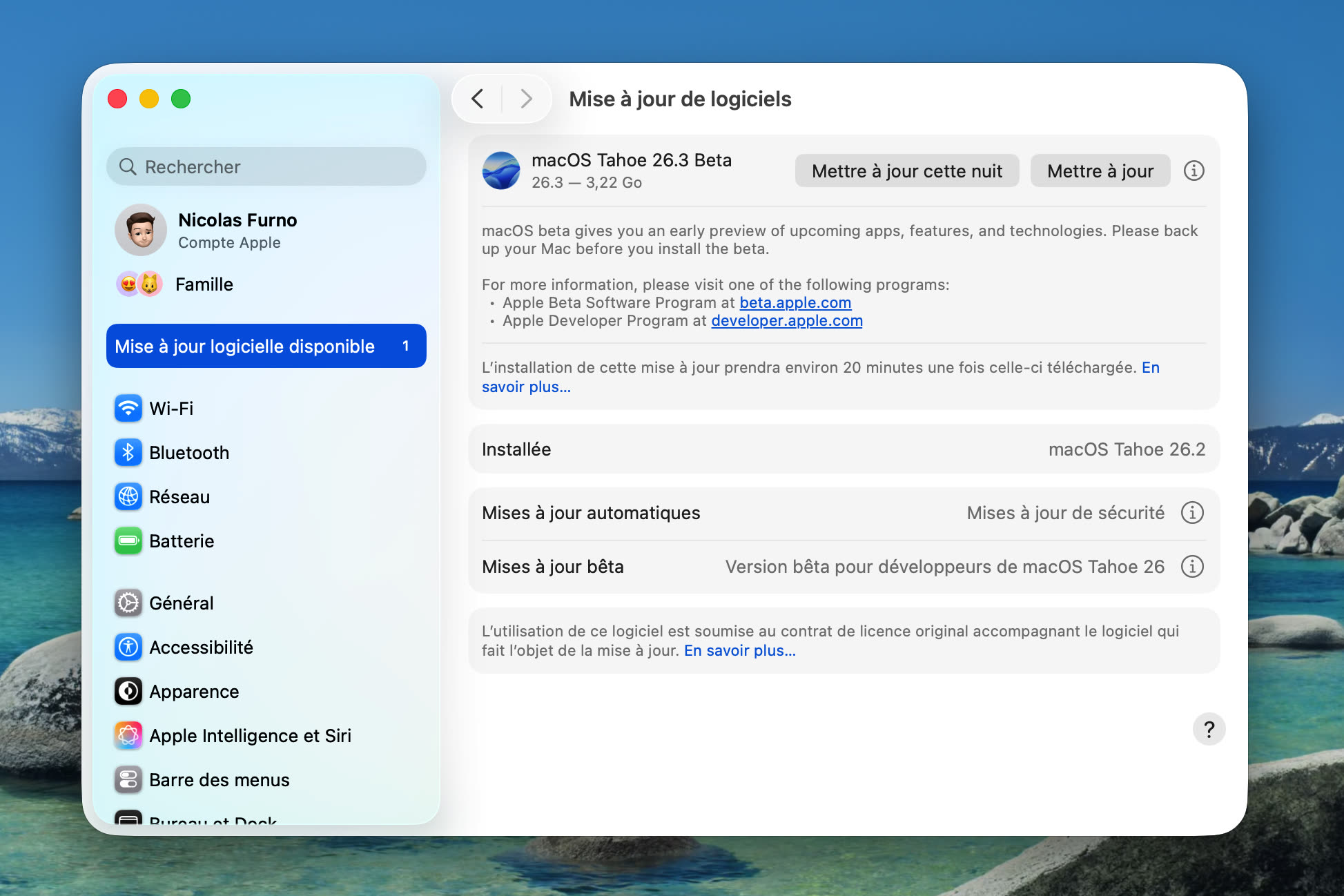 Les premières bêtas des OS 26.3 sont disponibles, avec le transfert ...