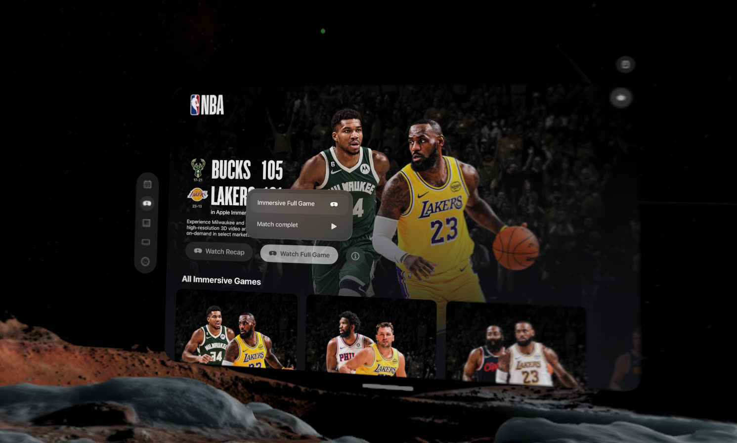 On a regardé un match de NBA en vidéo immersive sur Vision Pro : une ...